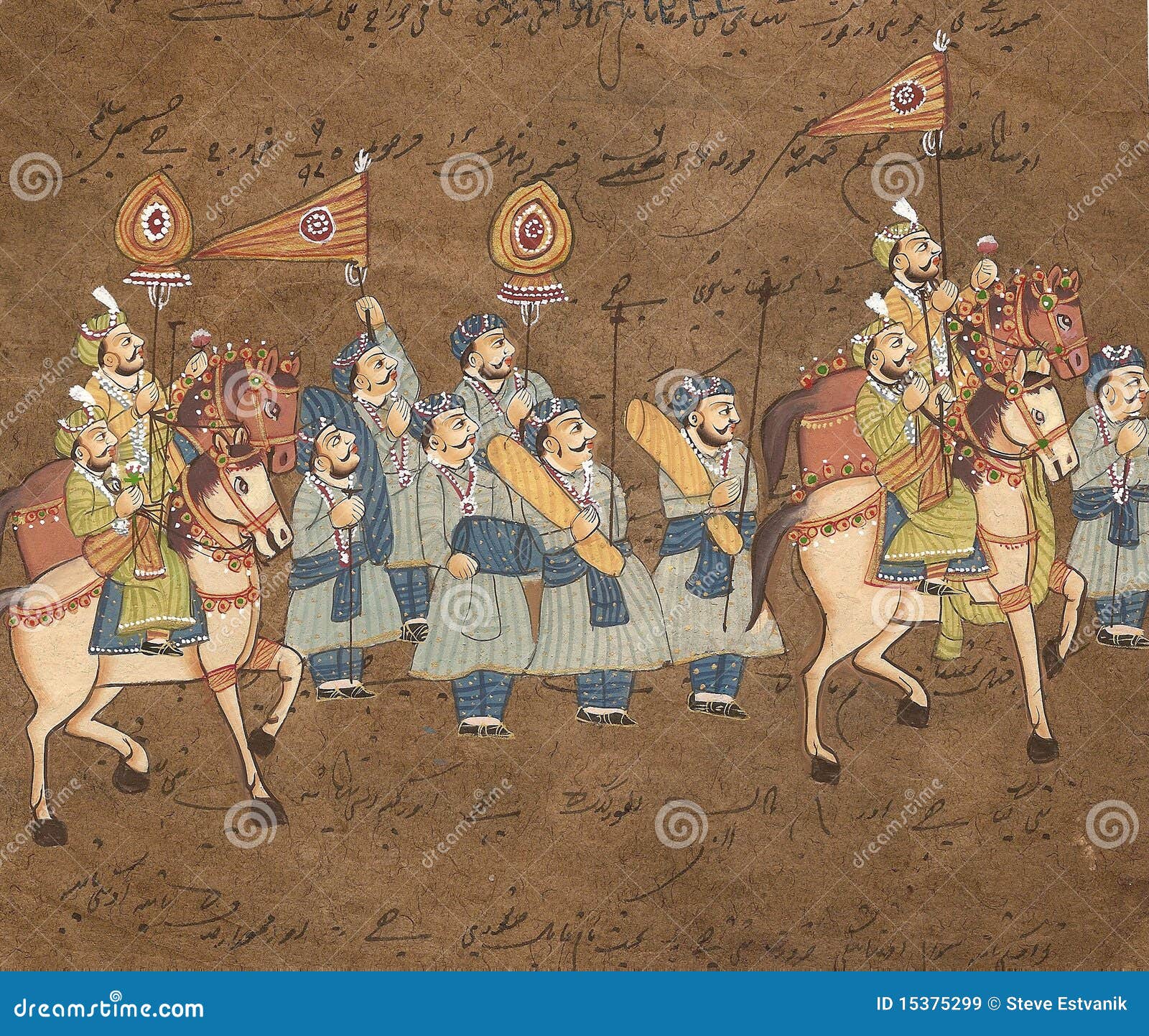 Procession of maharajah stock image. Image of asian, servant - 15375299