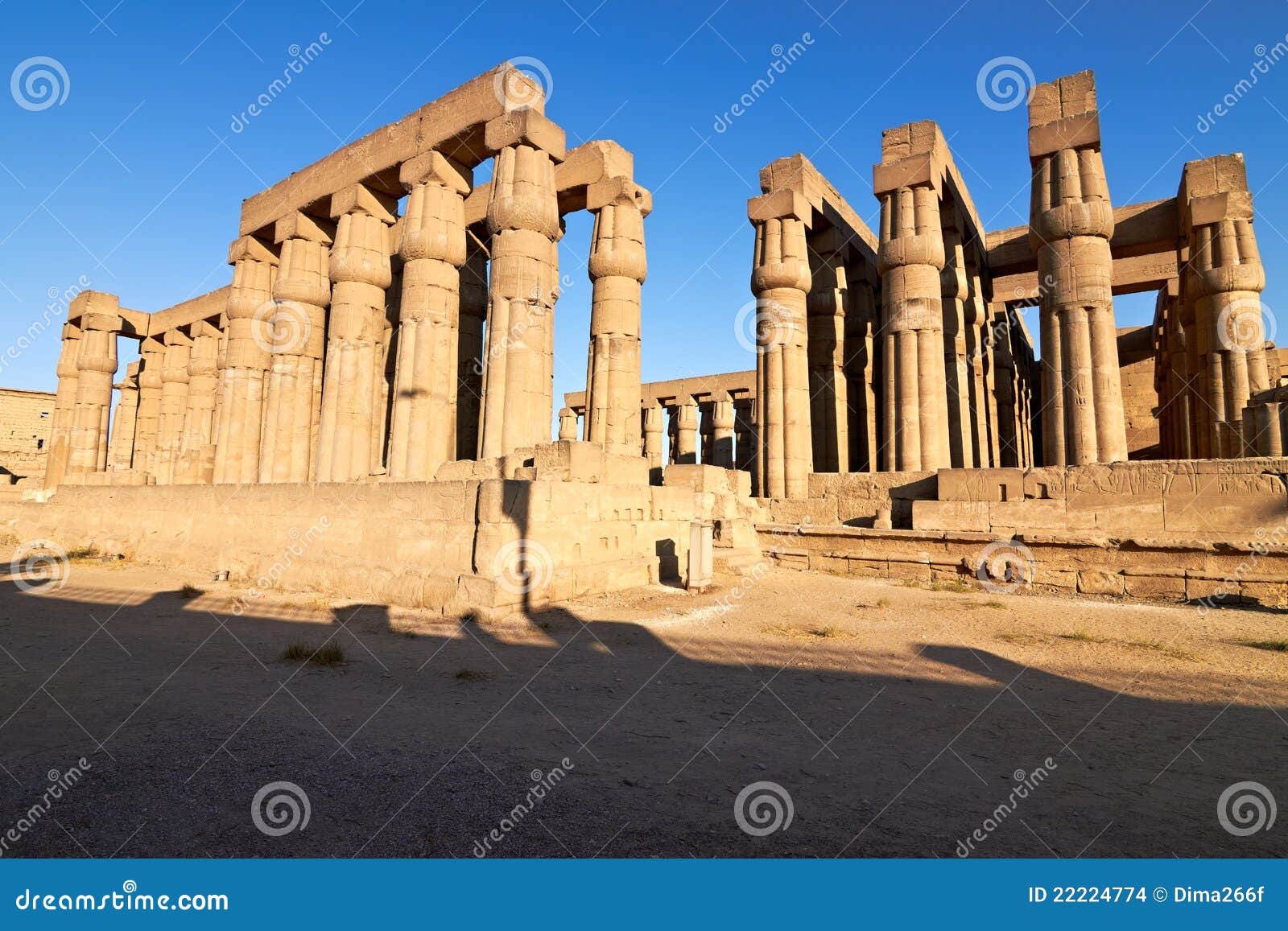 Processional Colonnade of Amenhotep III Stock Photo - Image of culture ...