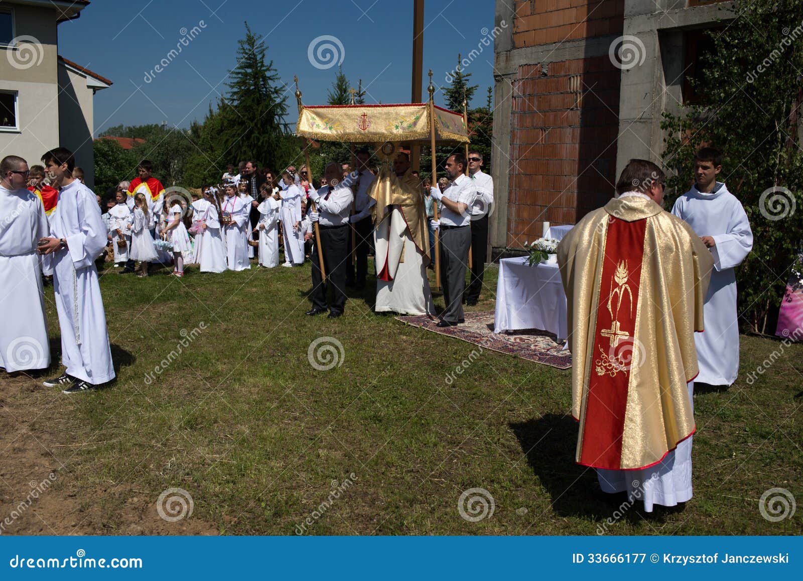 Processione Religiosa Al Corpus Christi Day. Fotografia Editoriale ...