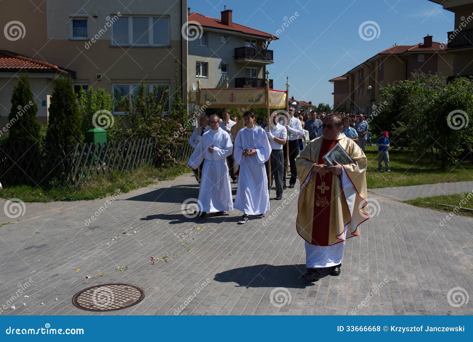 Processione Religiosa Al Corpus Christi Day. Fotografia Stock ...