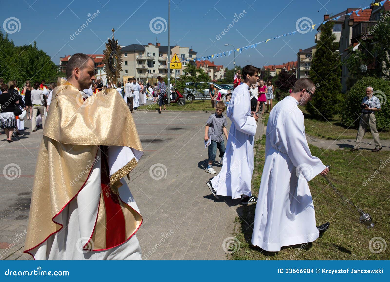 Processione Religiosa Al Corpus Christi Day. Immagine Stock Editoriale ...