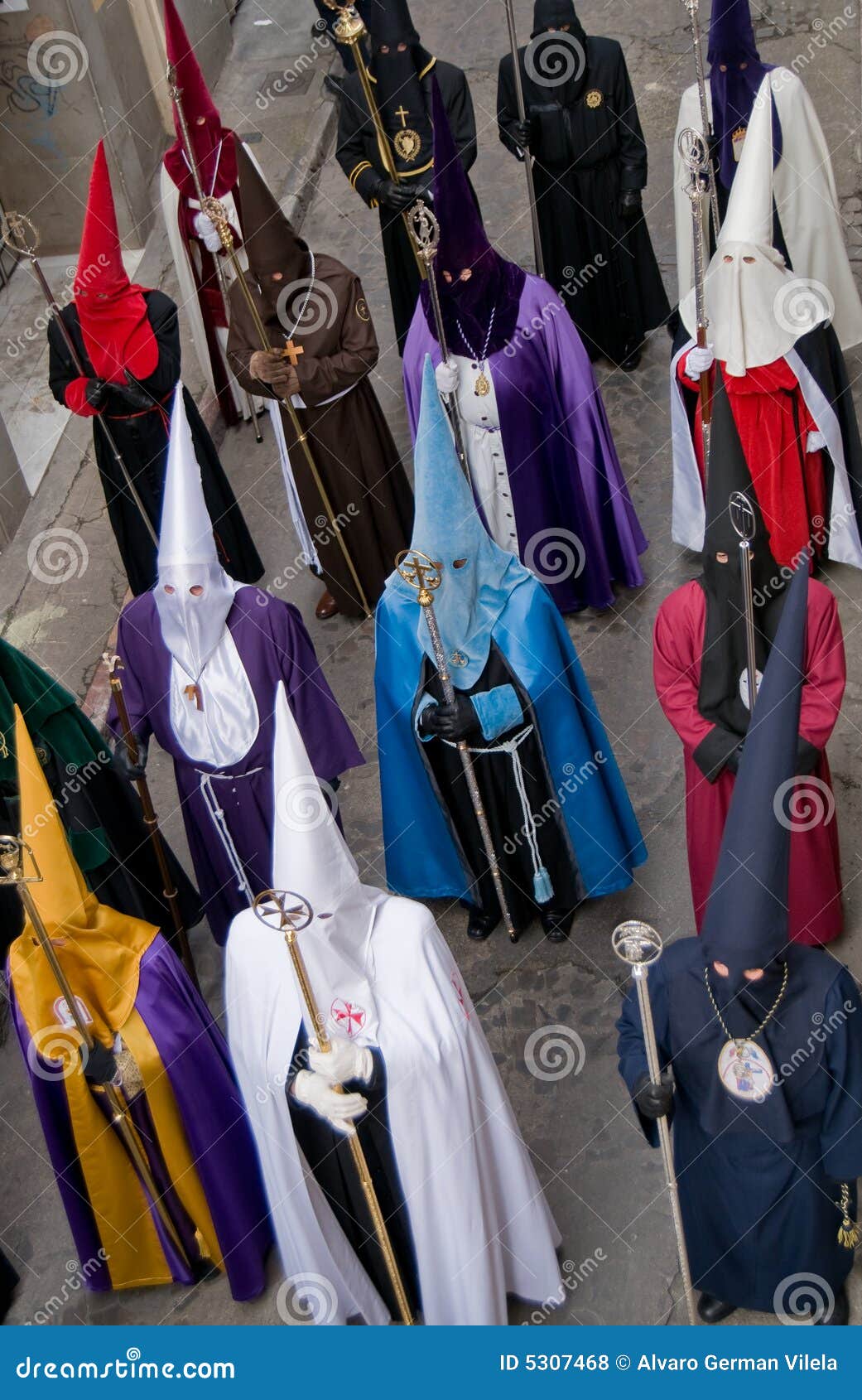 Processioni Religiose in Settimana Santa. La Spagna Fotografia Stock ...