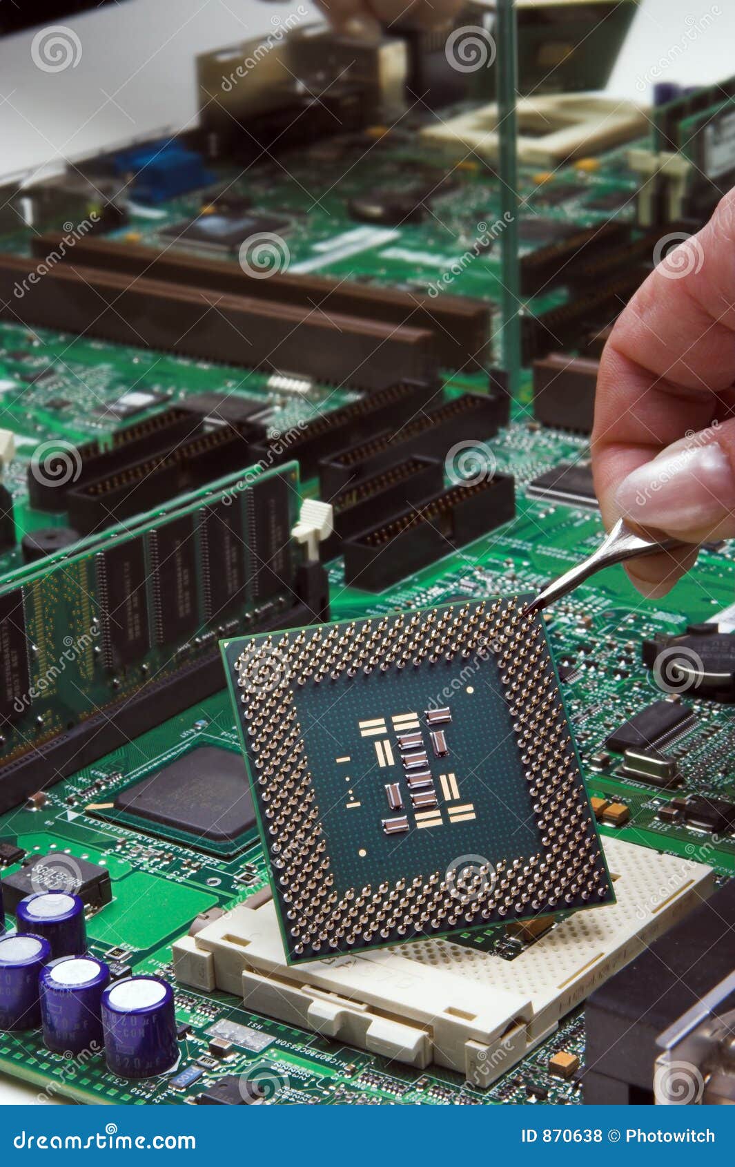 Processor stock photo. Image of desktop, motherboards, business - 870638