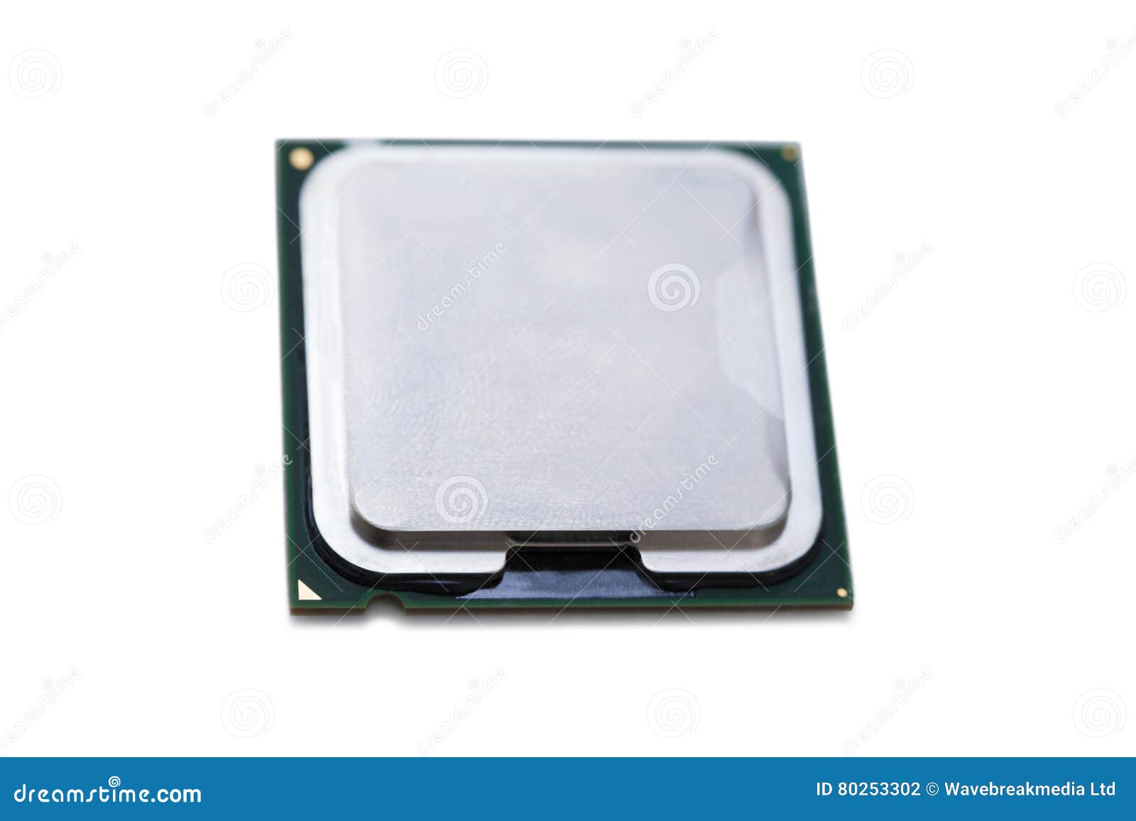 Processor Against White Background Stock Photo - Image of tech ...