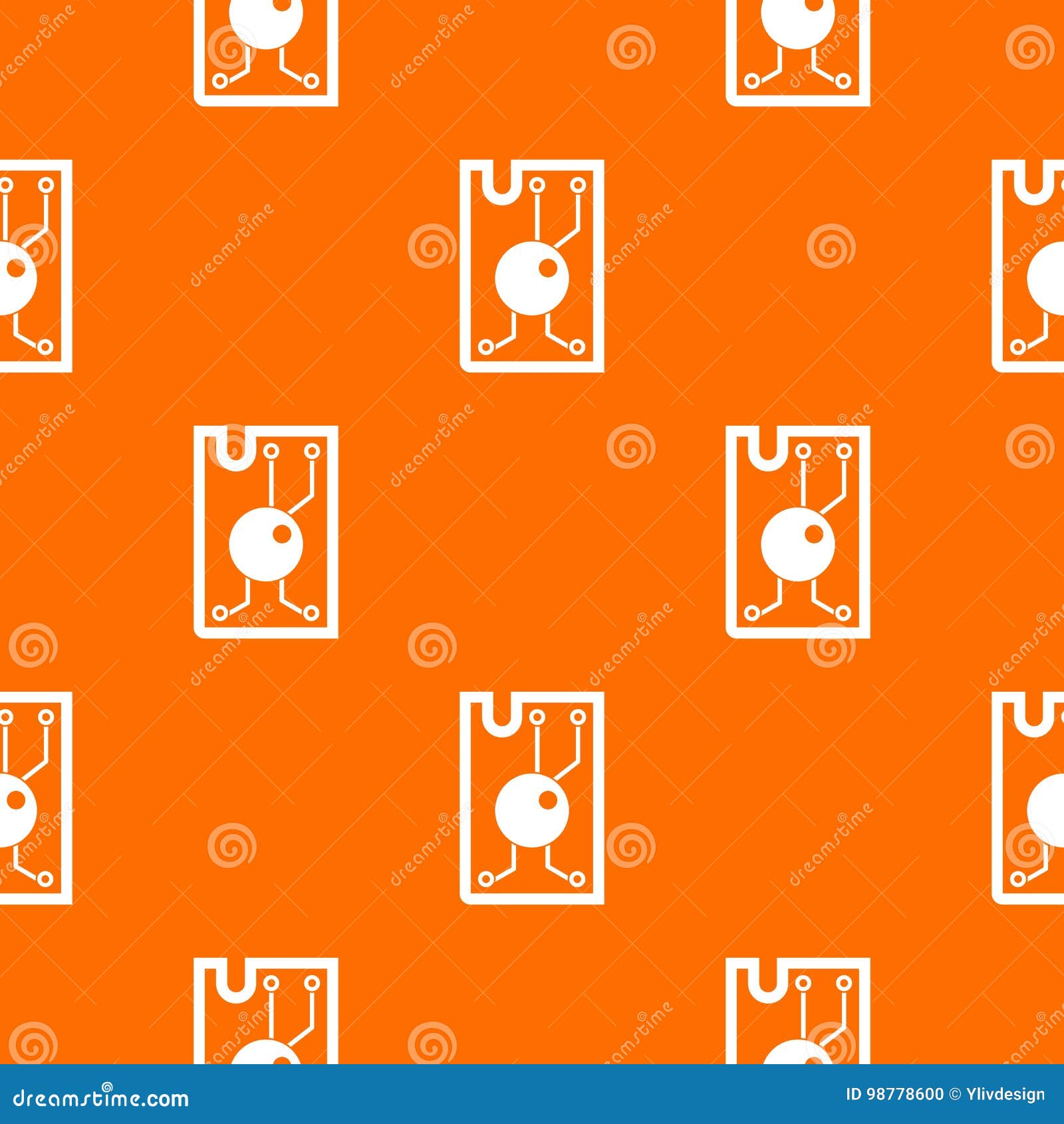 Processor Chip Pattern Seamless Stock Vector - Illustration of ...