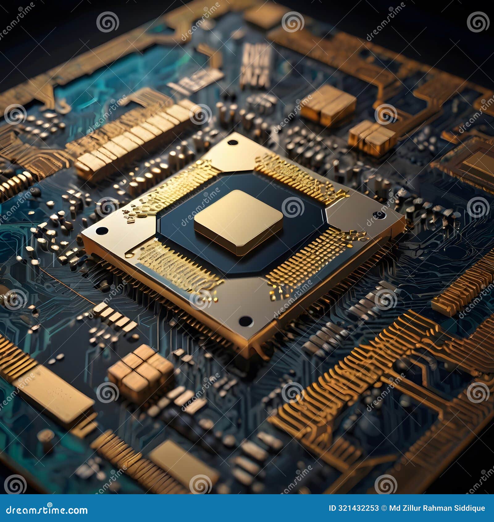 Processor Chips Powering Blockchain in the Tech Environment Stock ...
