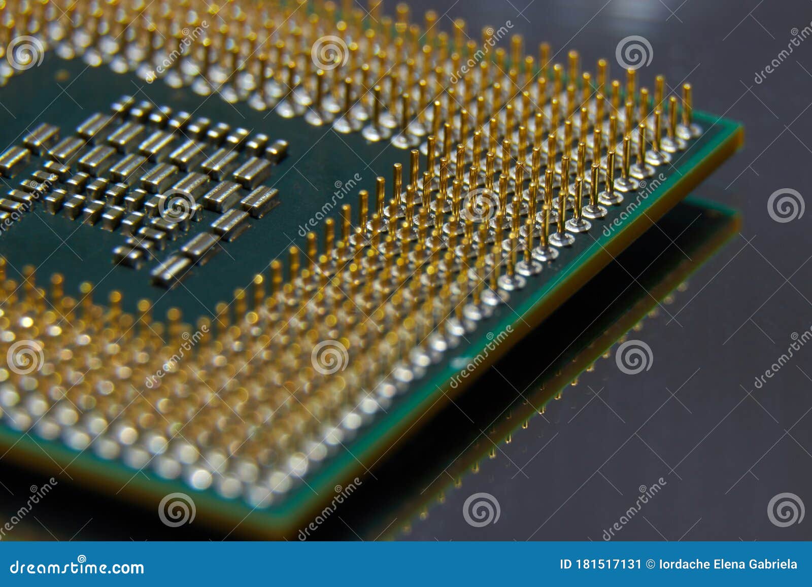 A Processor Chipset Details Stock Image - Image of cells, chip: 181517131