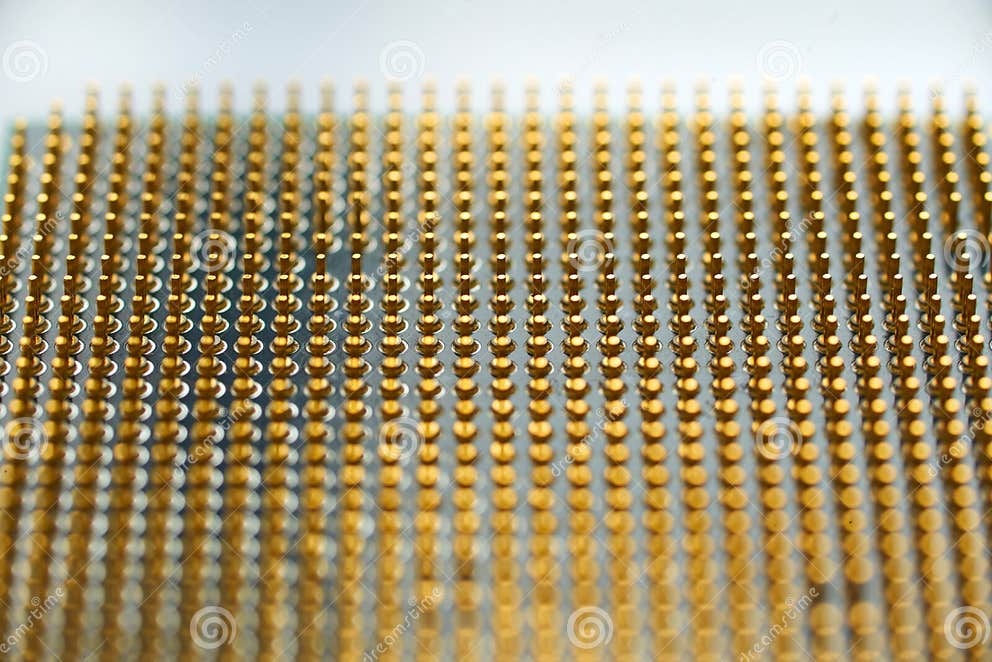 Processor Close-up on a White Background. the Concept of New ...