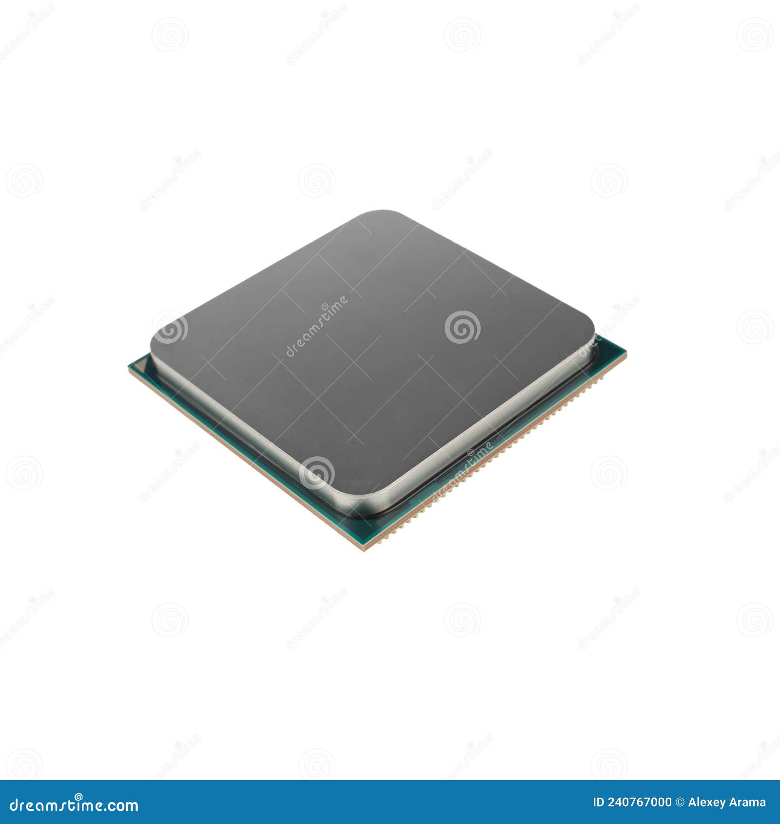 Processor for a Computer, a Spare Part for a Computer, on a White ...