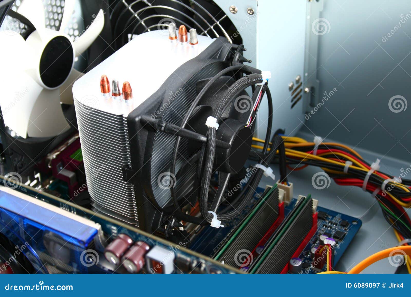 Processor cooler stock image. Image of modern, sink, metal - 6089097