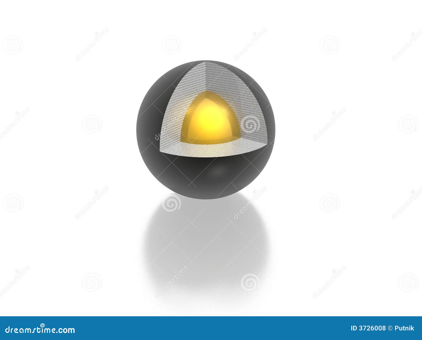Processor core stock illustration. Illustration of nutshell - 3726008