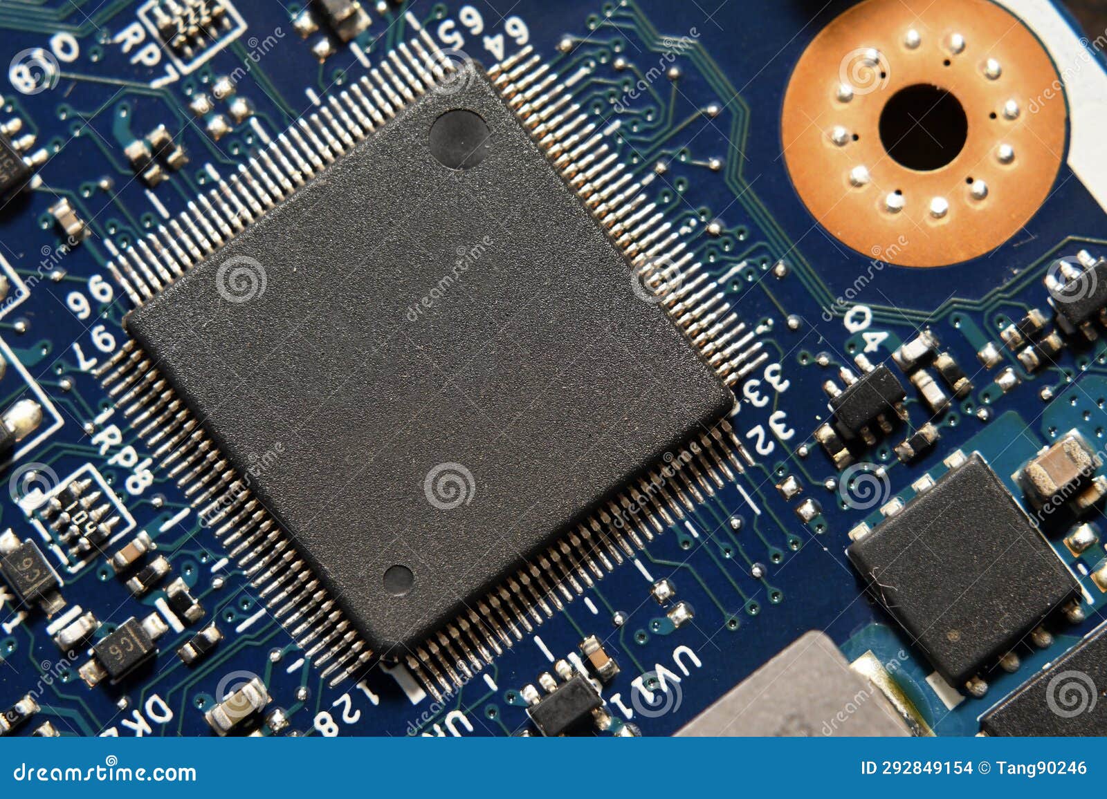 Processor, CPU Central Processing Unit or GPU Microchip on a ...