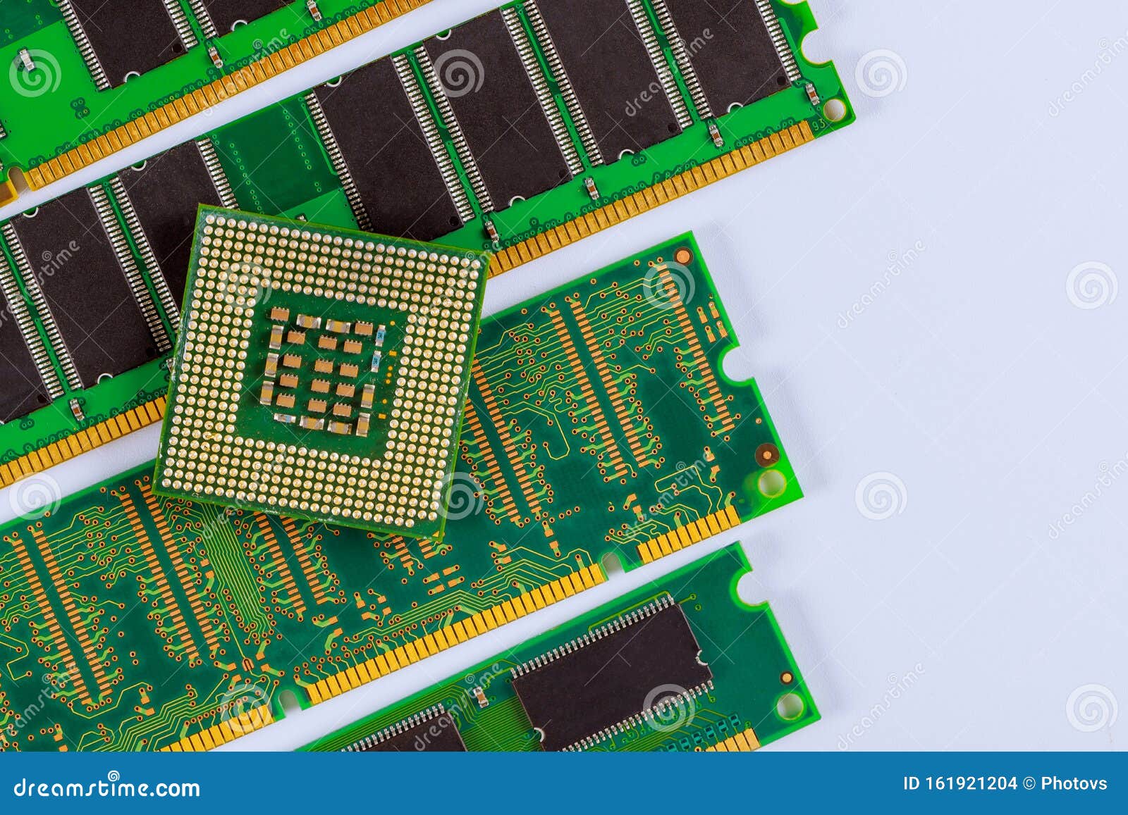 Processor CPU and RAM Memory Modules Stock Photo - Image of hardware ...