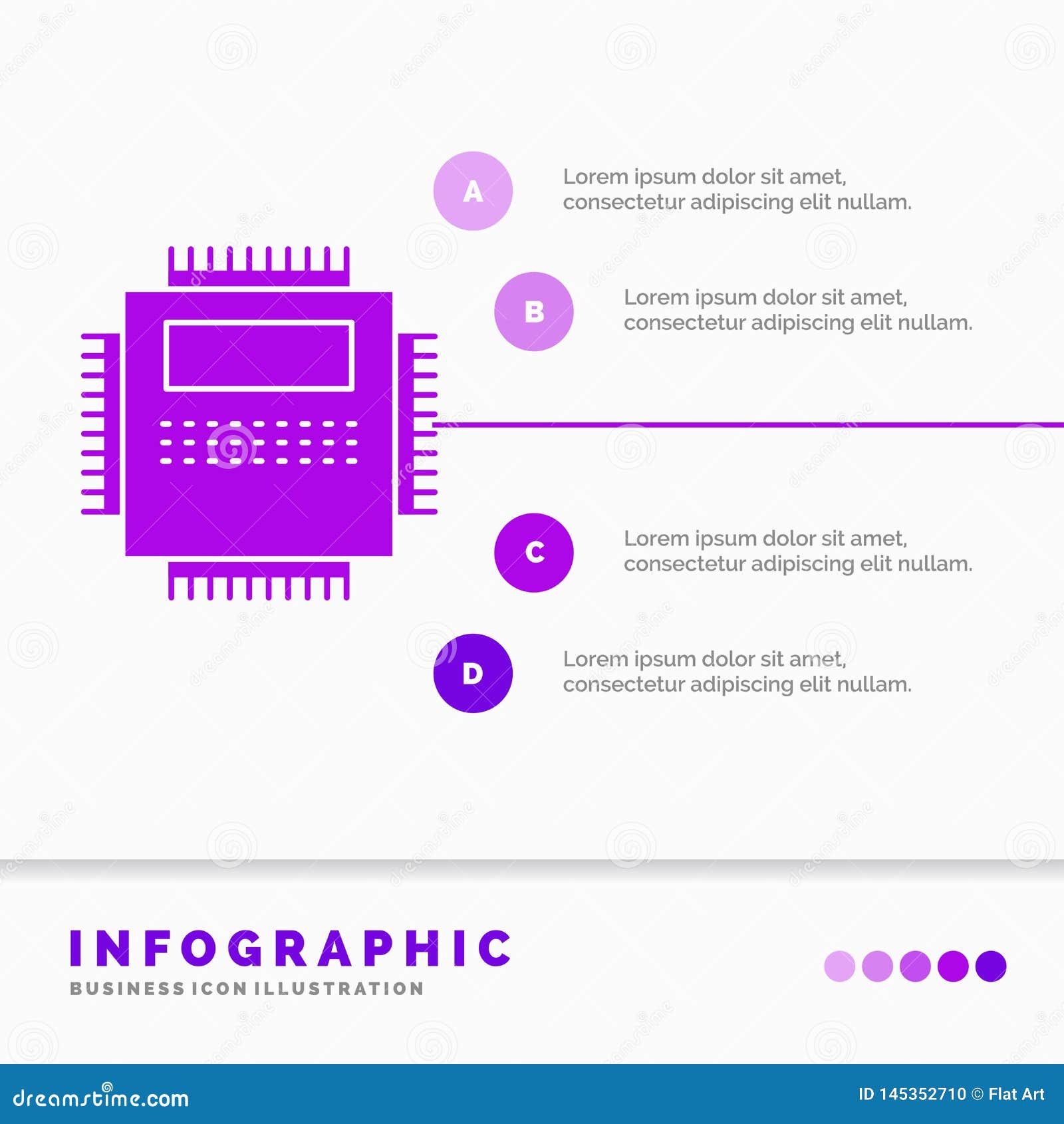 Processor, Hardware, Computer, PC, Technology Infographics Template for ...