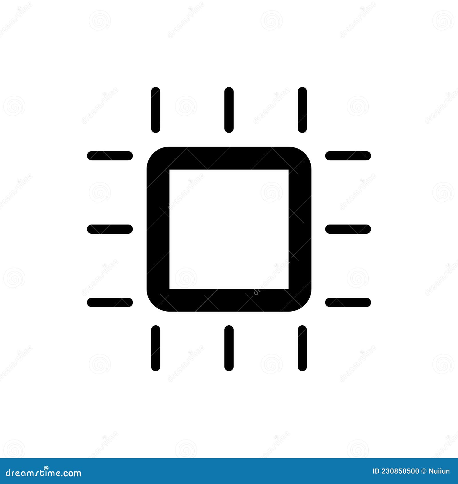 Processor Icon, Circuit Ship Icon Vector Illustration Stock Vector ...