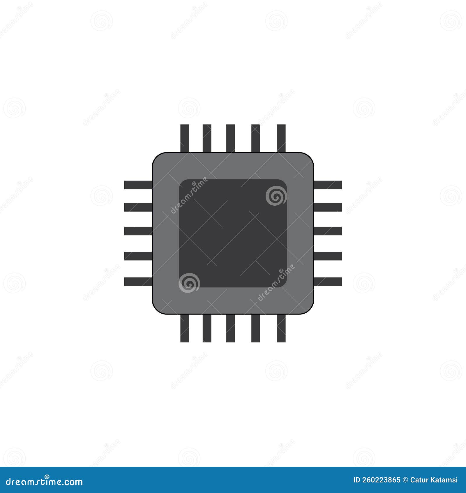 Processor icon logo vector stock illustration. Illustration of mother ...