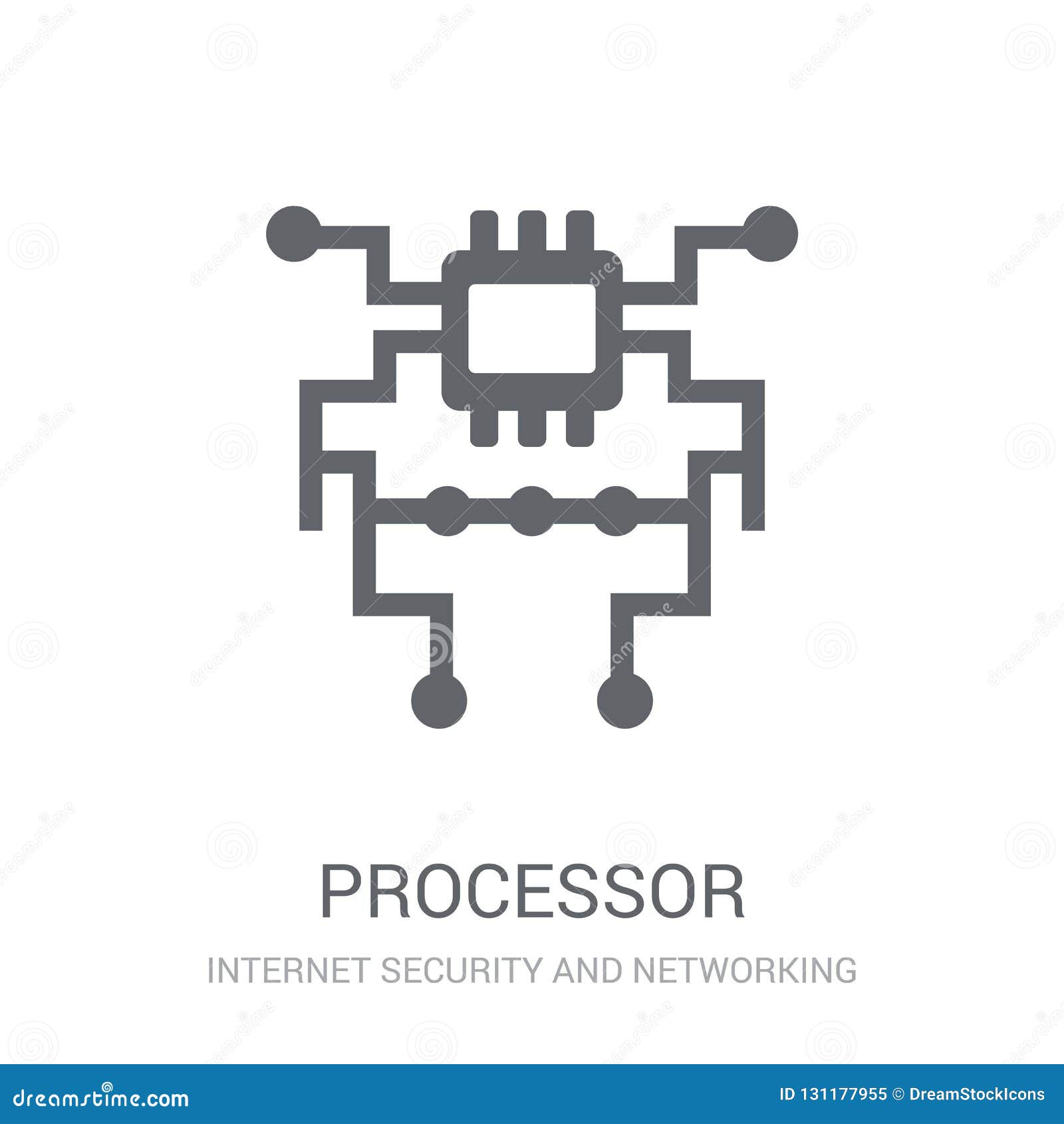Processor Icon. Trendy Processor Logo Concept on White Background from ...