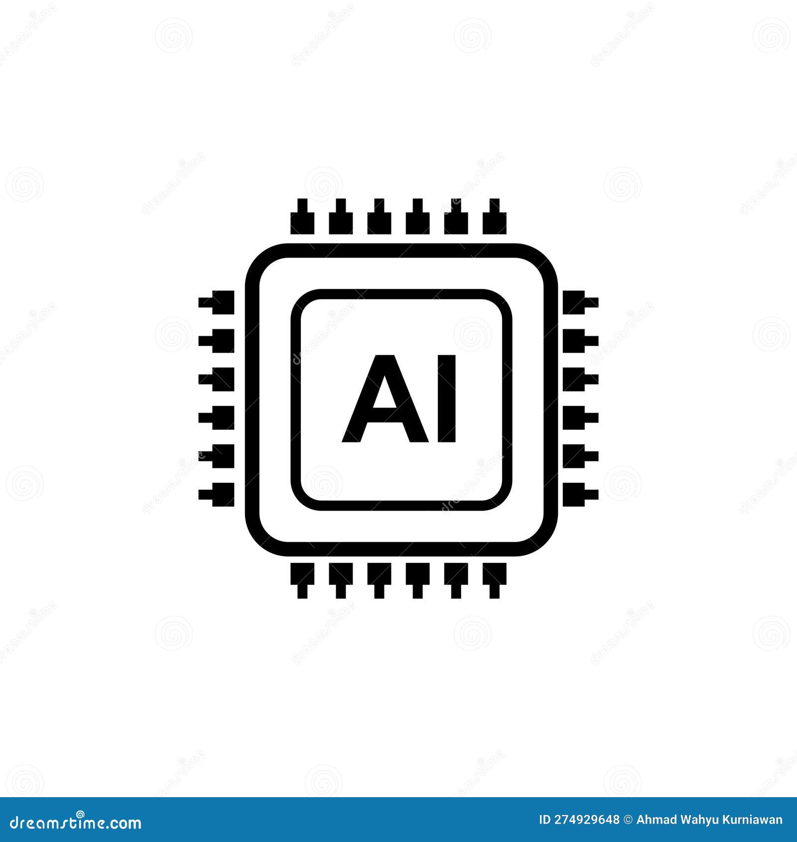 Processor logo icon stock illustration. Illustration of graphic - 274929648