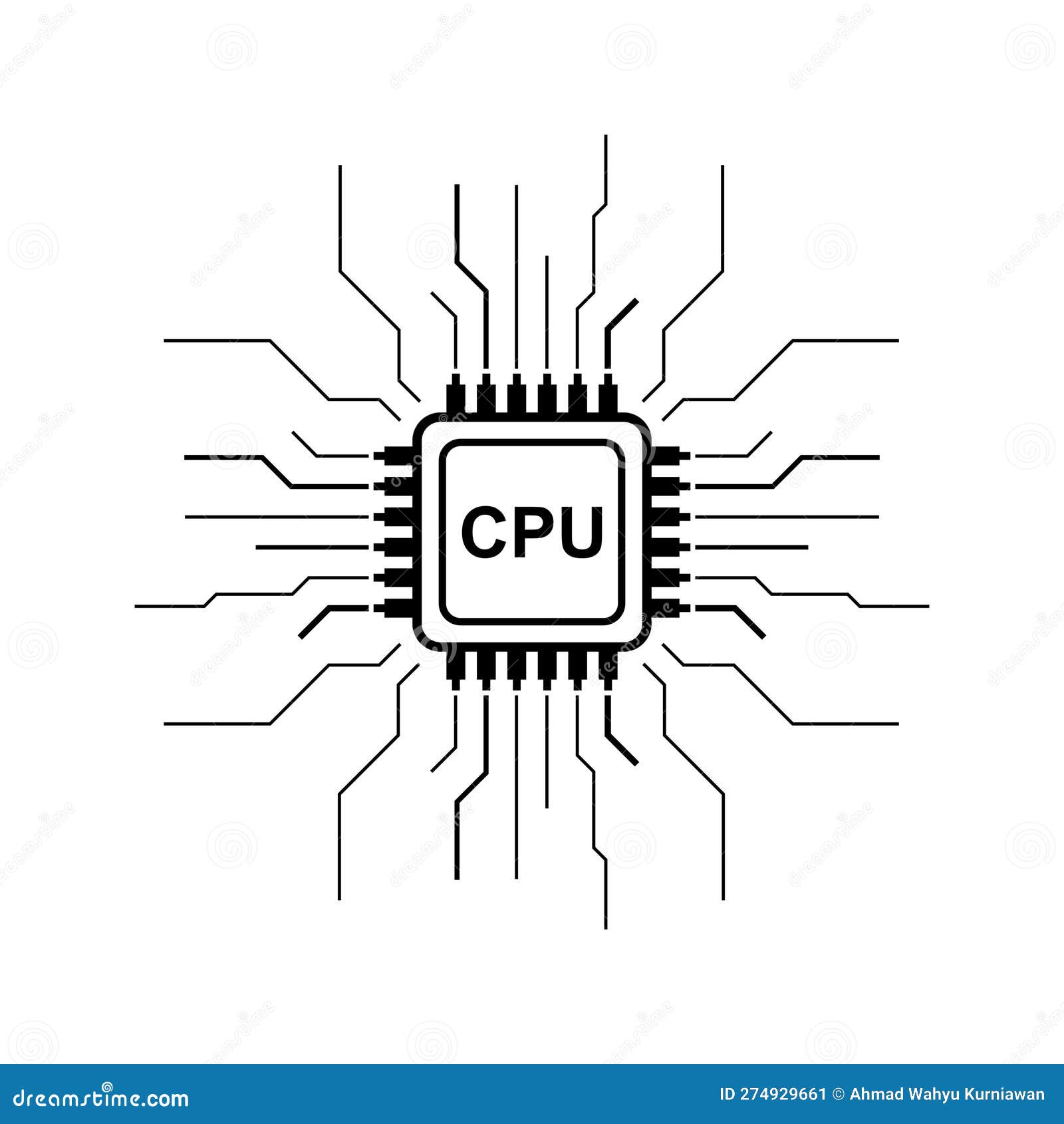 Processor logo icon stock illustration. Illustration of computer ...