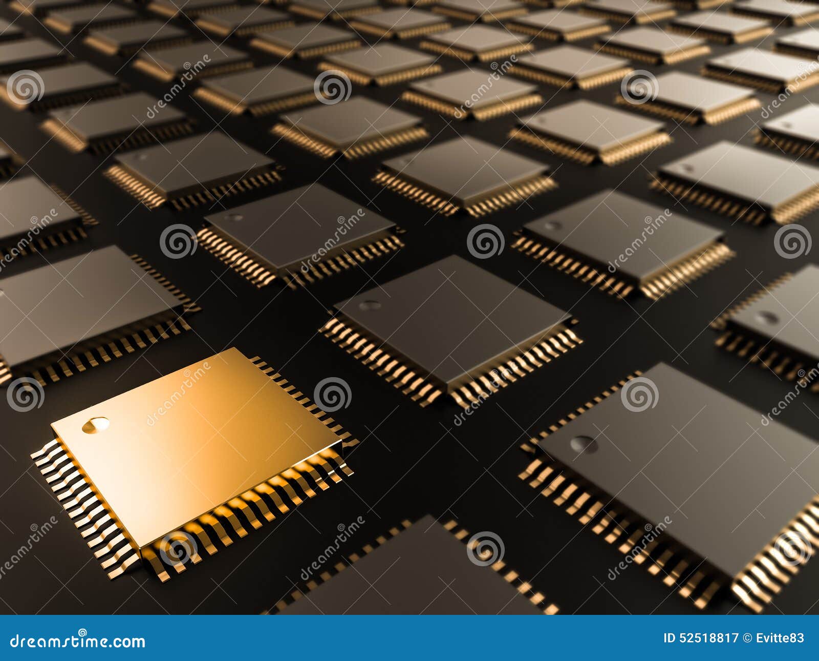 A Processor (microchip) Interconnected Receiving and Sending ...