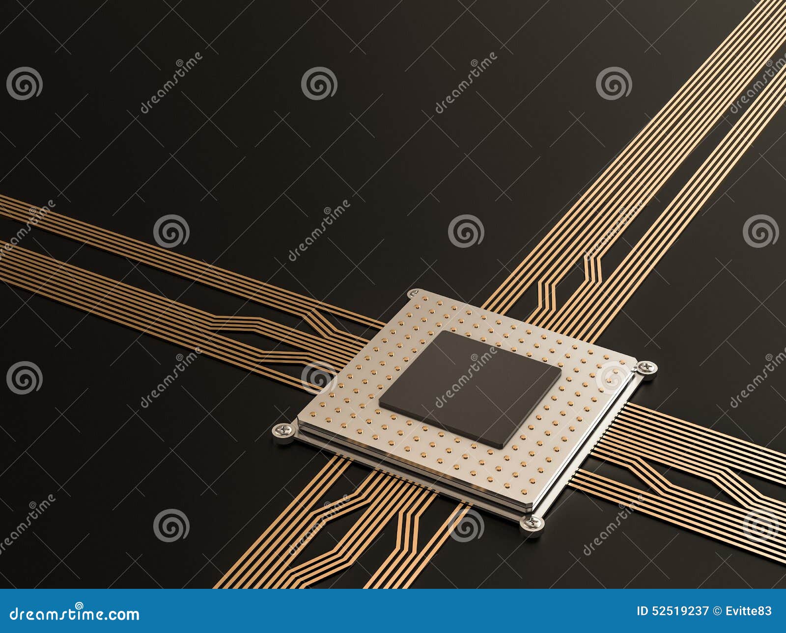 A Processor (microchip) Interconnected Receiving and Sending ...
