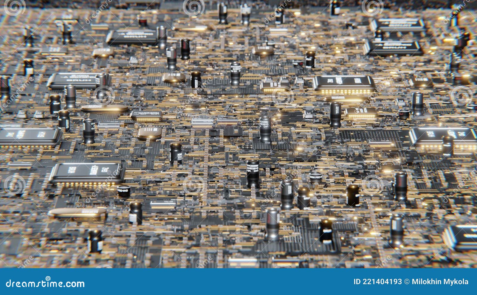 Microchip Using Photolithography And Deposition Processes Royalty-Free ...