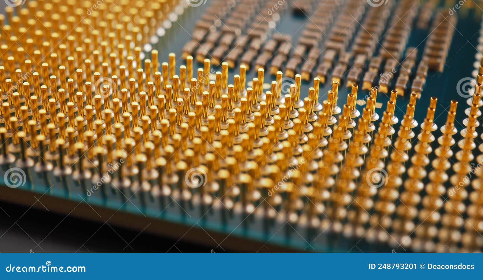 Processor Microprocessor of a Computer or Laptop Close Up. CPU ...