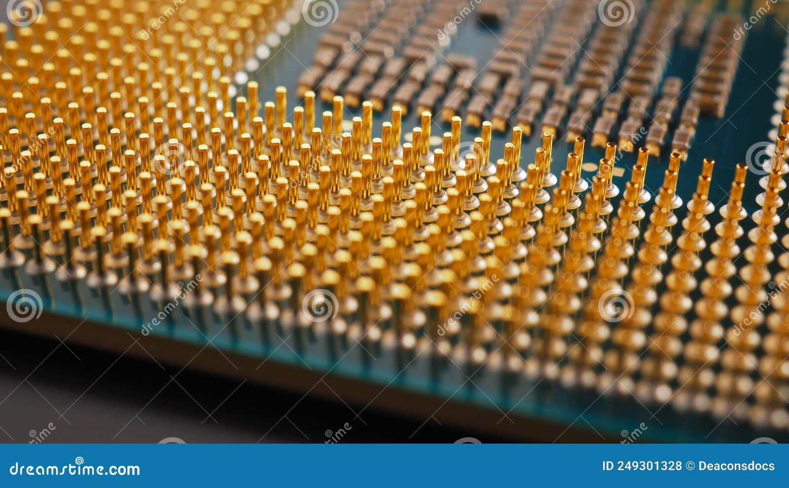 Processor Microprocessor of a Computer or Laptop Close Up. CPU ...