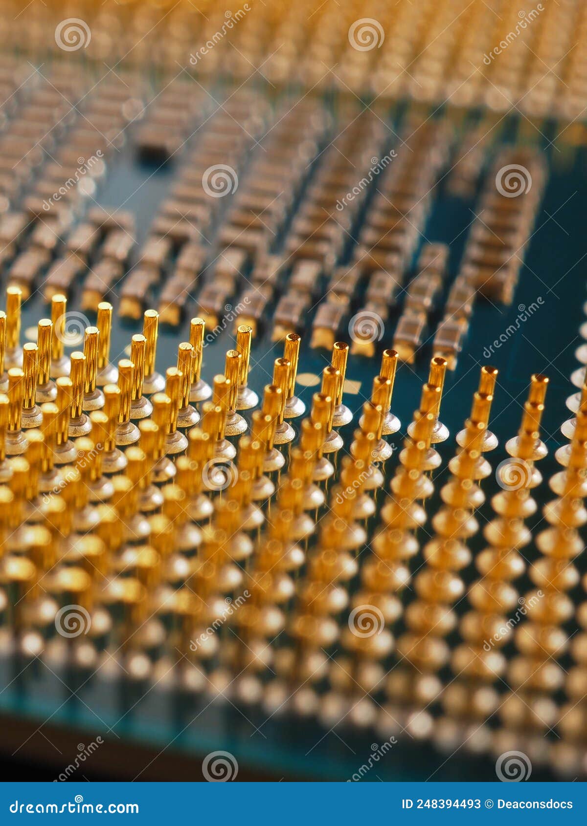 Processor Microprocessor of a Computer or Laptop Close Up. CPU ...