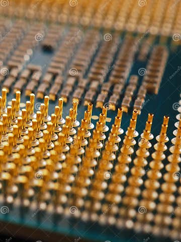 Processor Microprocessor of a Computer or Laptop Close Up. CPU ...