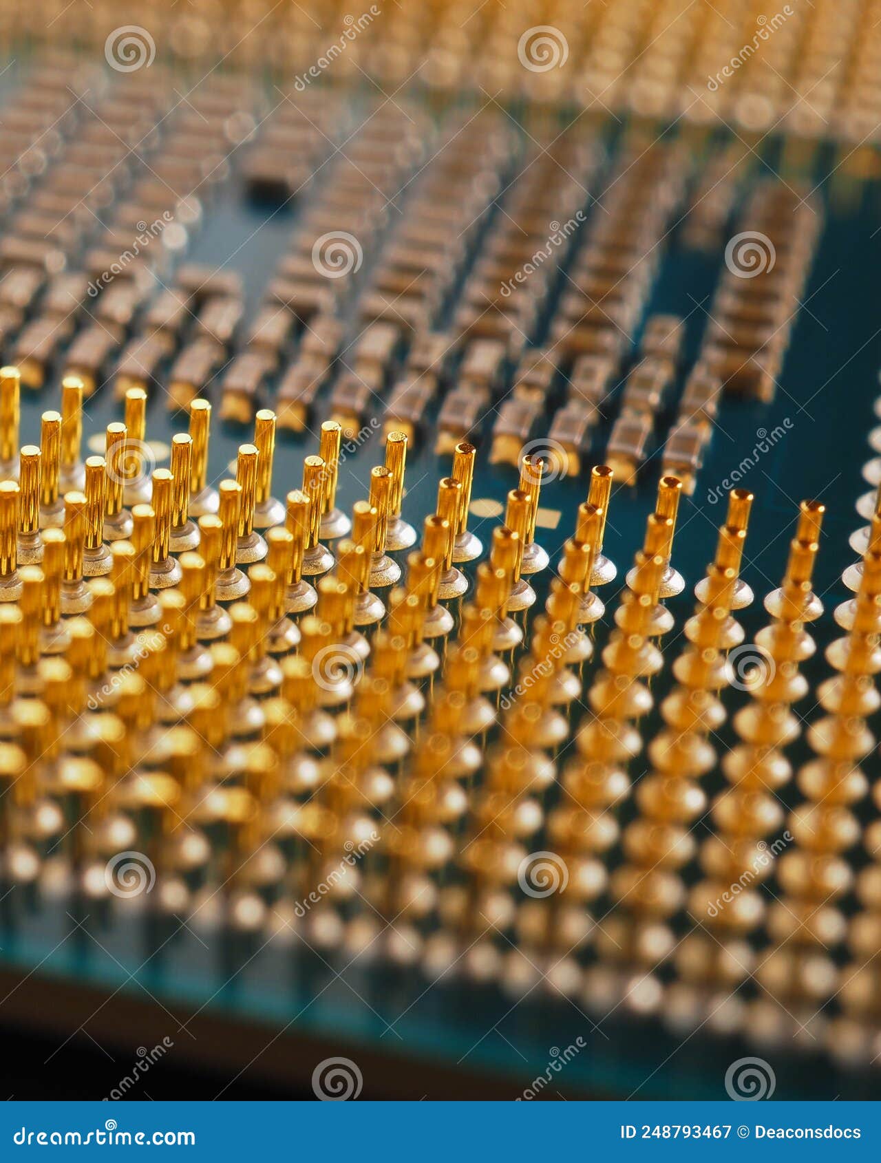 Processor Microprocessor of a Computer or Laptop Close Up. CPU ...