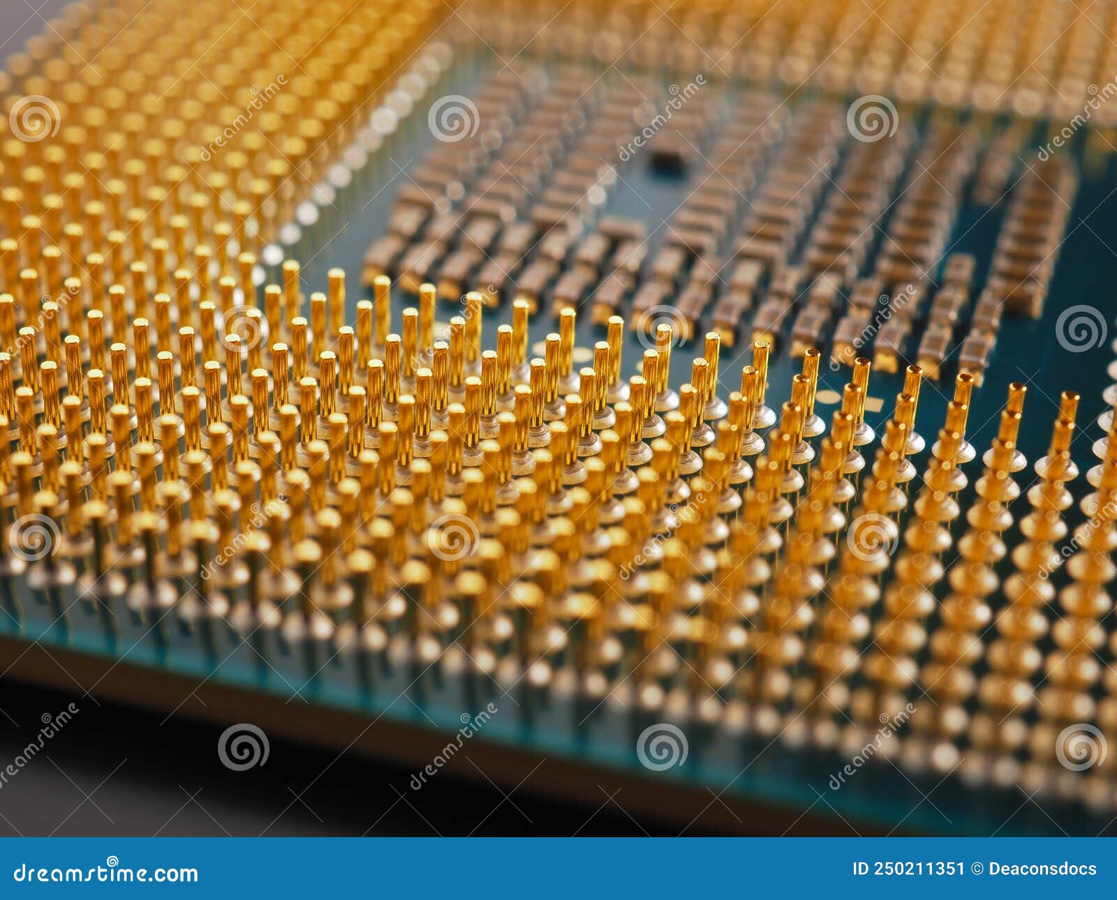 Processor Microprocessor of a Computer or Laptop Closeup. CPU ...