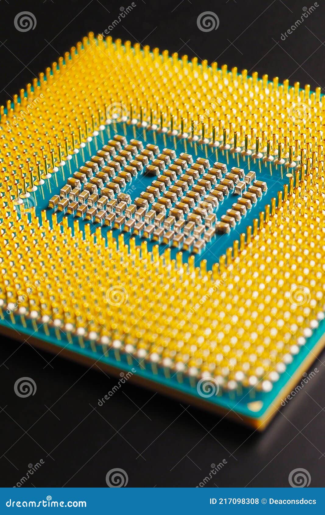 The Microprocessor Processor Of The CPU Of A Computer Or Laptop Lies On ...
