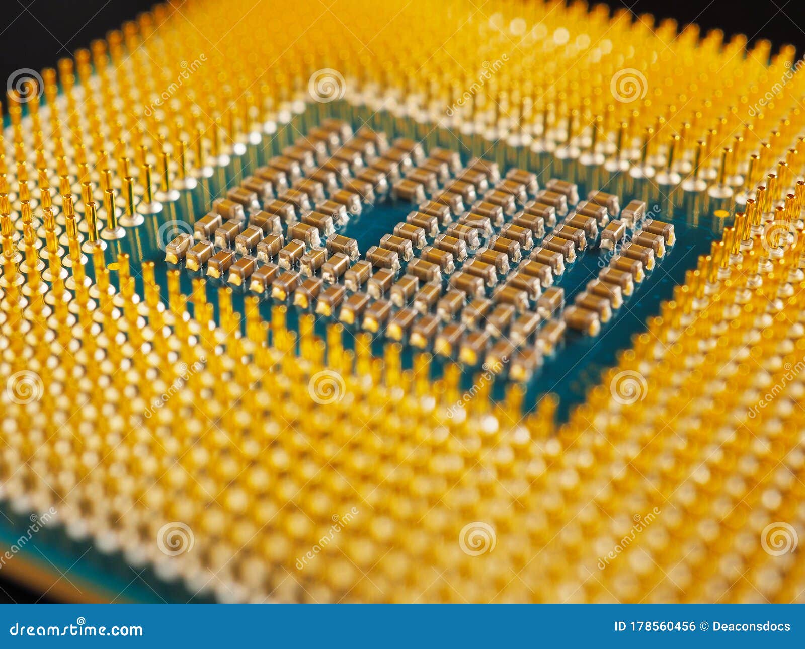 Processor Microprocessor CPU Computer or Laptop Very Close-up ...