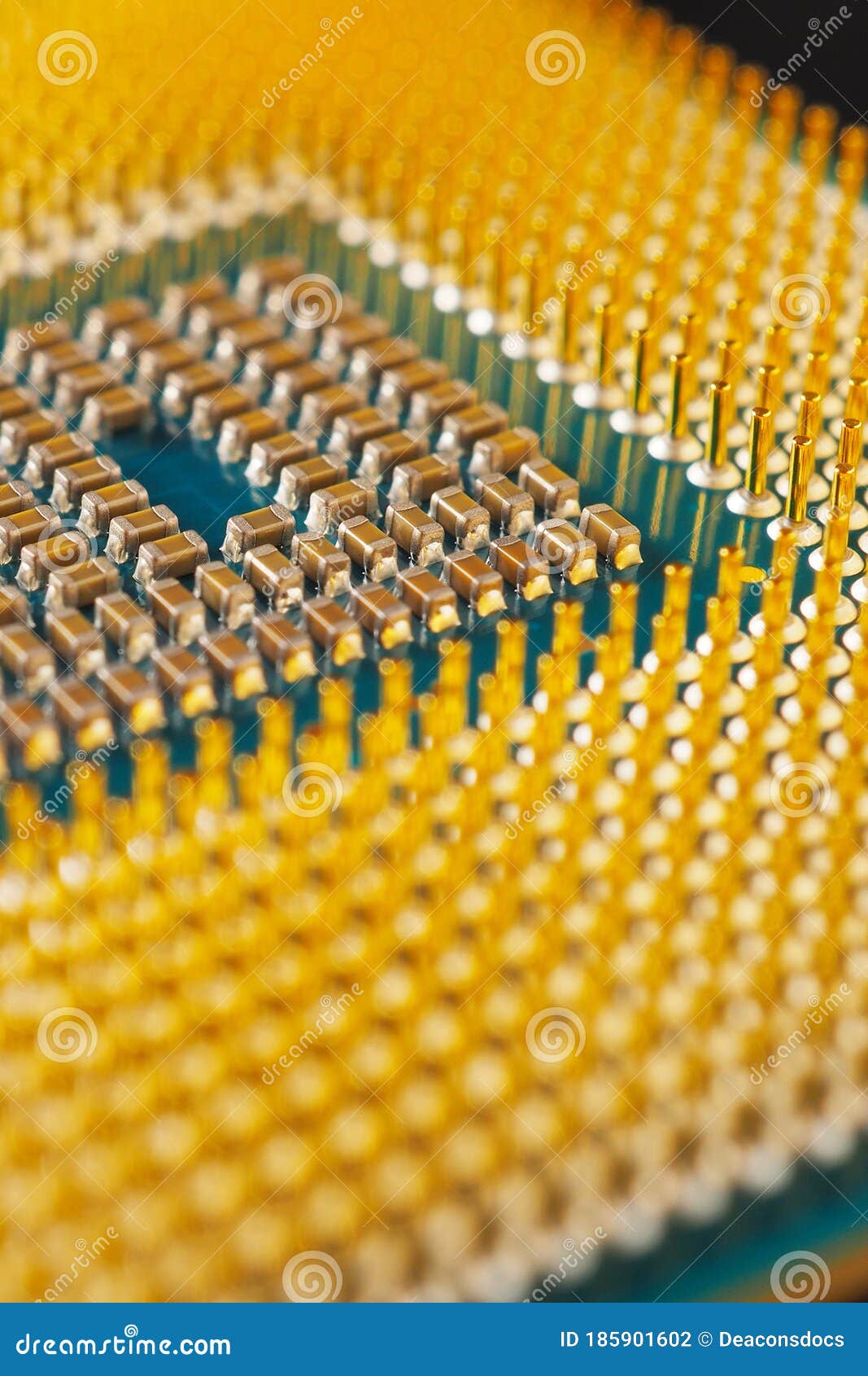 Processor Microprocessor CPU Computer or Laptop Very Close-up ...