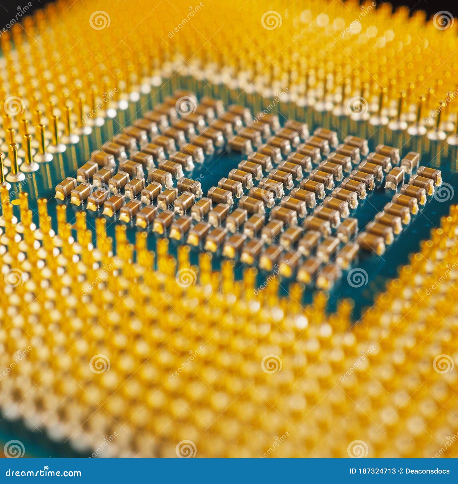 The Microprocessor Processor Of The CPU Of A Computer Or Laptop Lies On ...