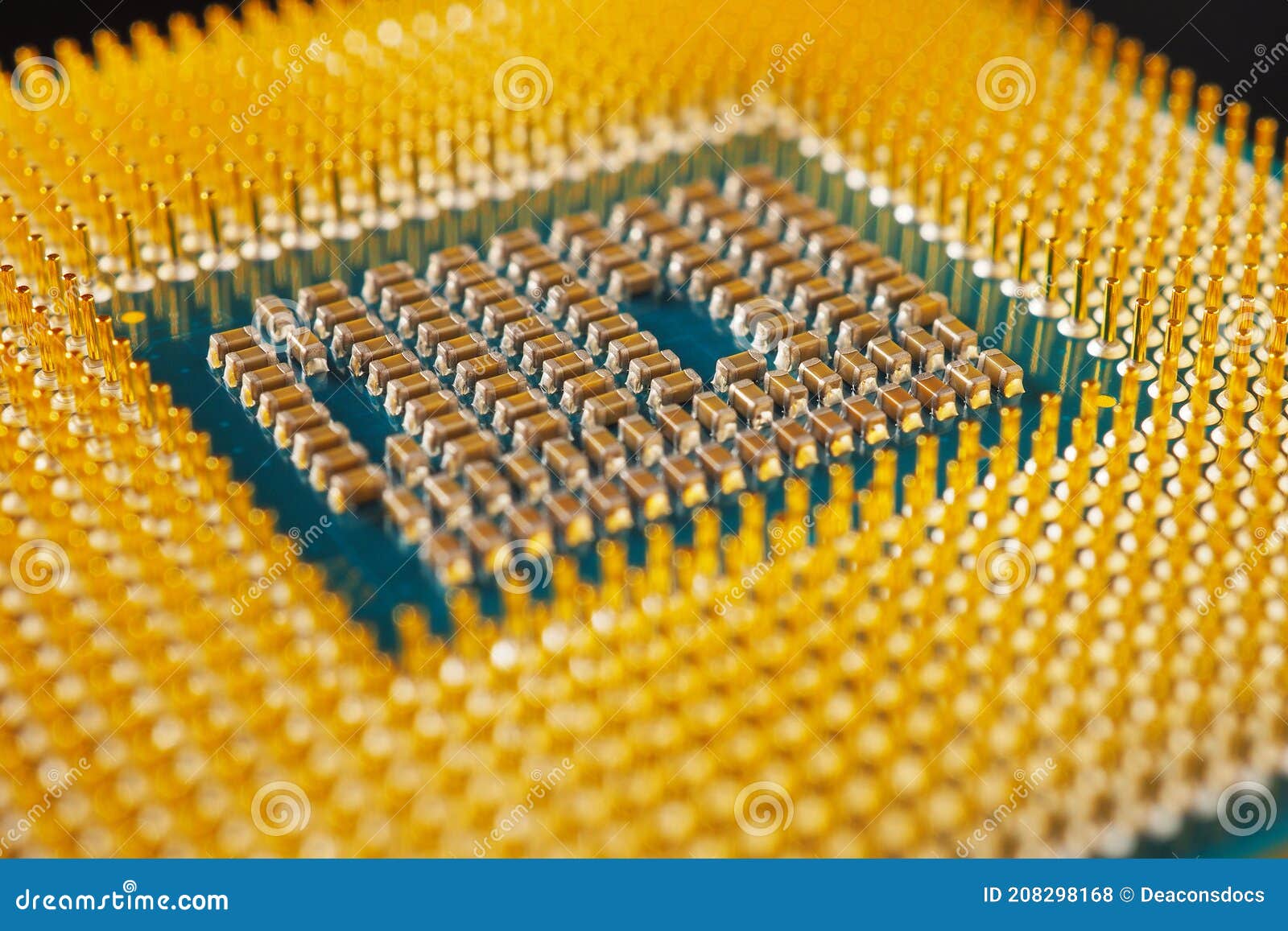 Processor Microprocessor CPU Computer or Laptop Very Close-up ...