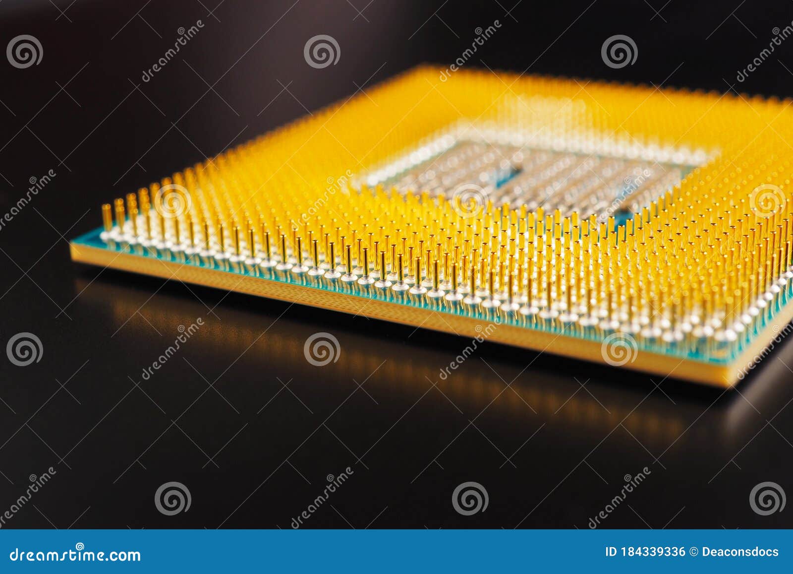 The Microprocessor Processor Of The CPU Of A Computer Or Laptop Lies On ...