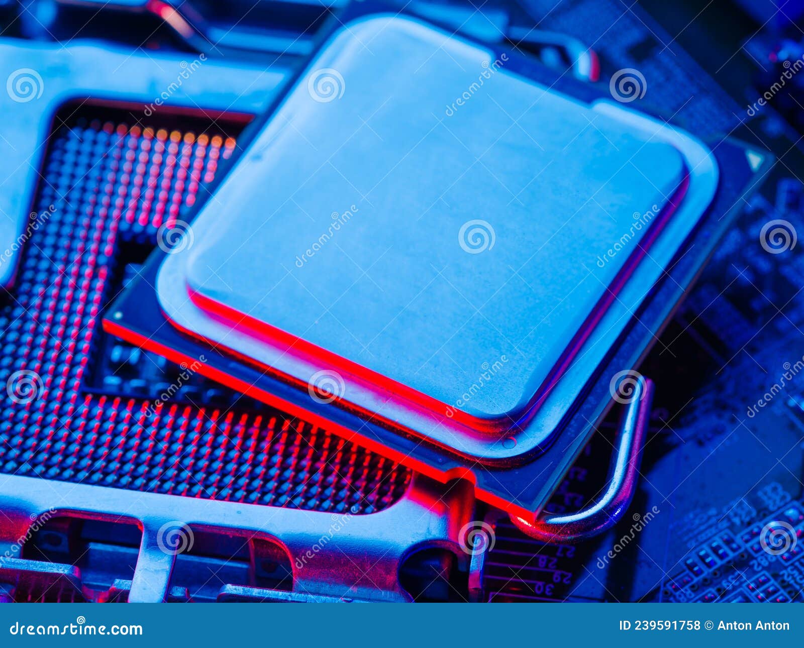 Processor, Microprocessor Desktop on the Motherboard of a Personal ...