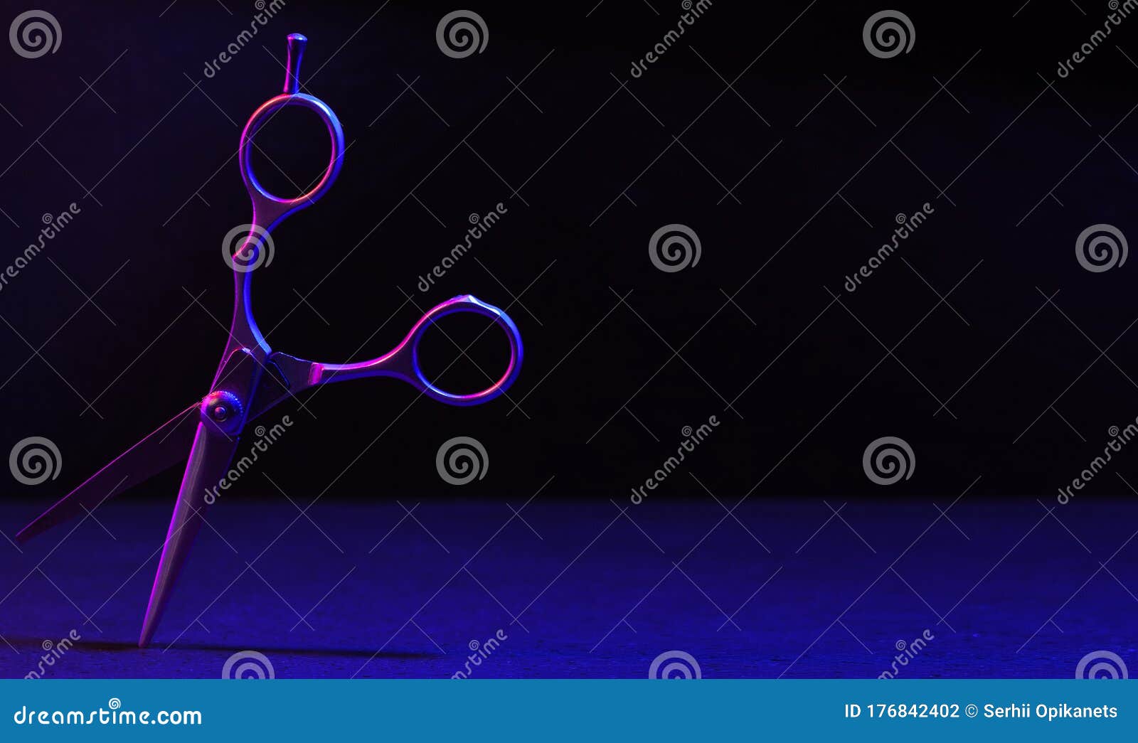 The Processor on the Motherboard in Neon Light. Computer Parts Stock ...