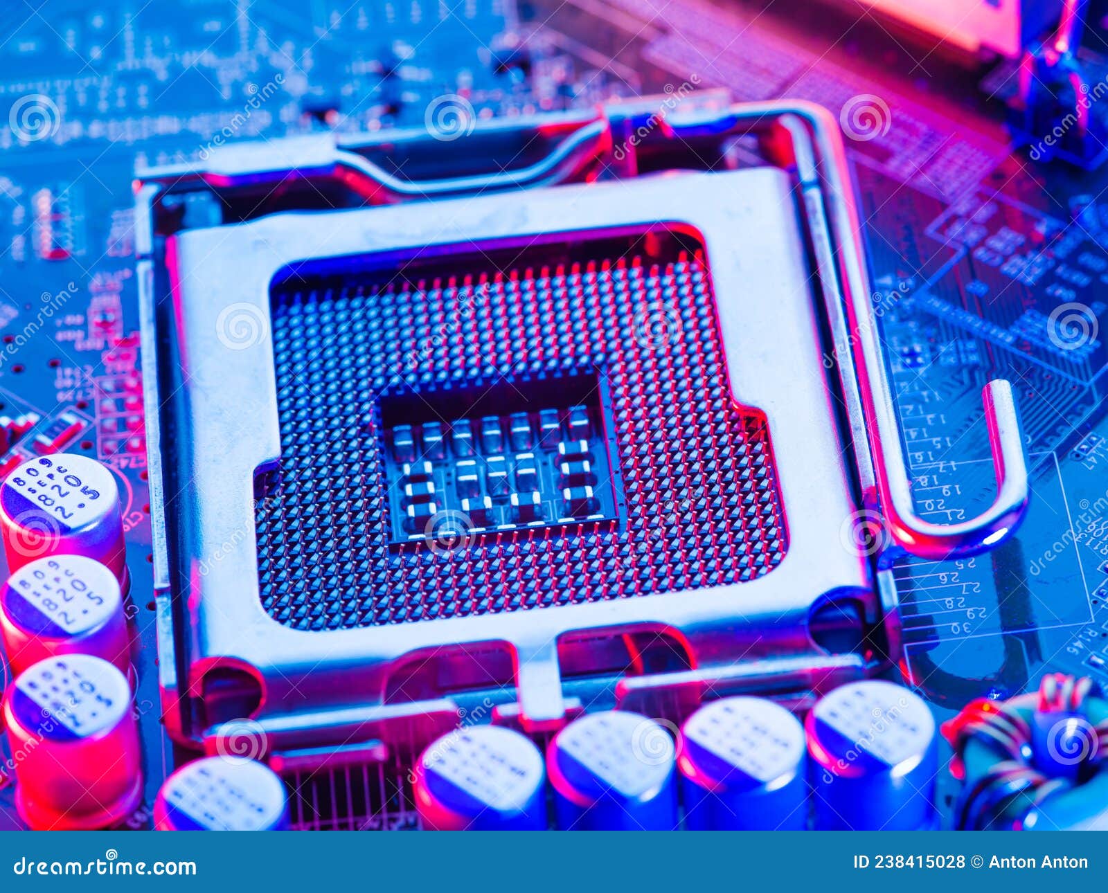 SSD M2 Contacts On The Motherboard. Computer Assembly And Repair ...