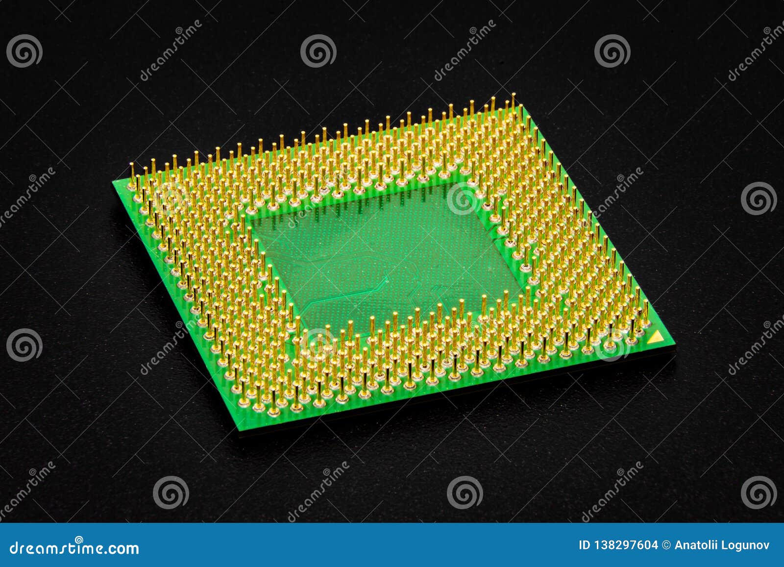 Contacts of the Processor for the Personal Computer Stock Photo - Image ...