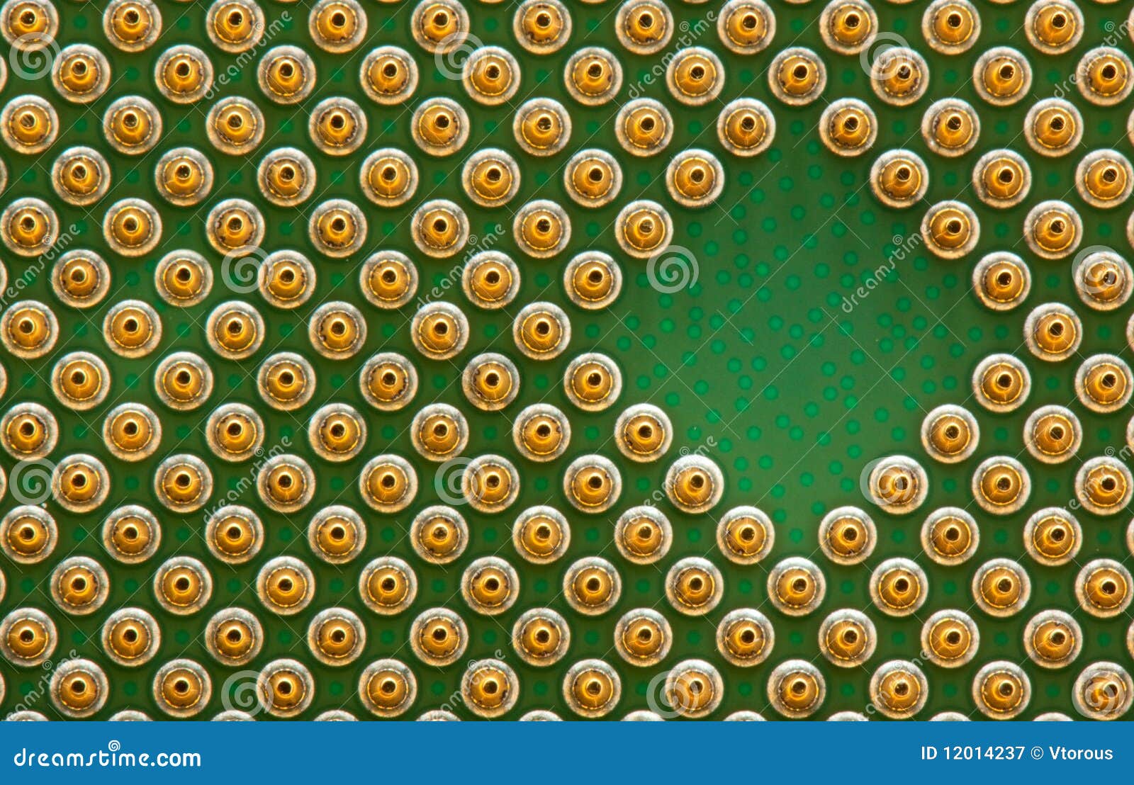 Processor pins stock image. Image of electrical, green - 12014237