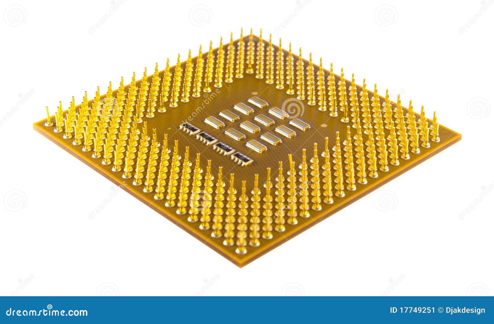Processor with Pins stock image. Image of microprocessor - 17749251