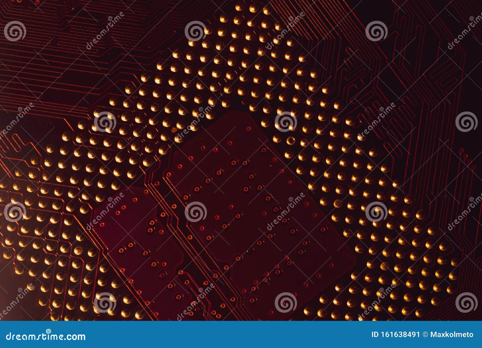 Processor Pins Macro. Computer Motherboard Close Up. Cpu Pins on a ...