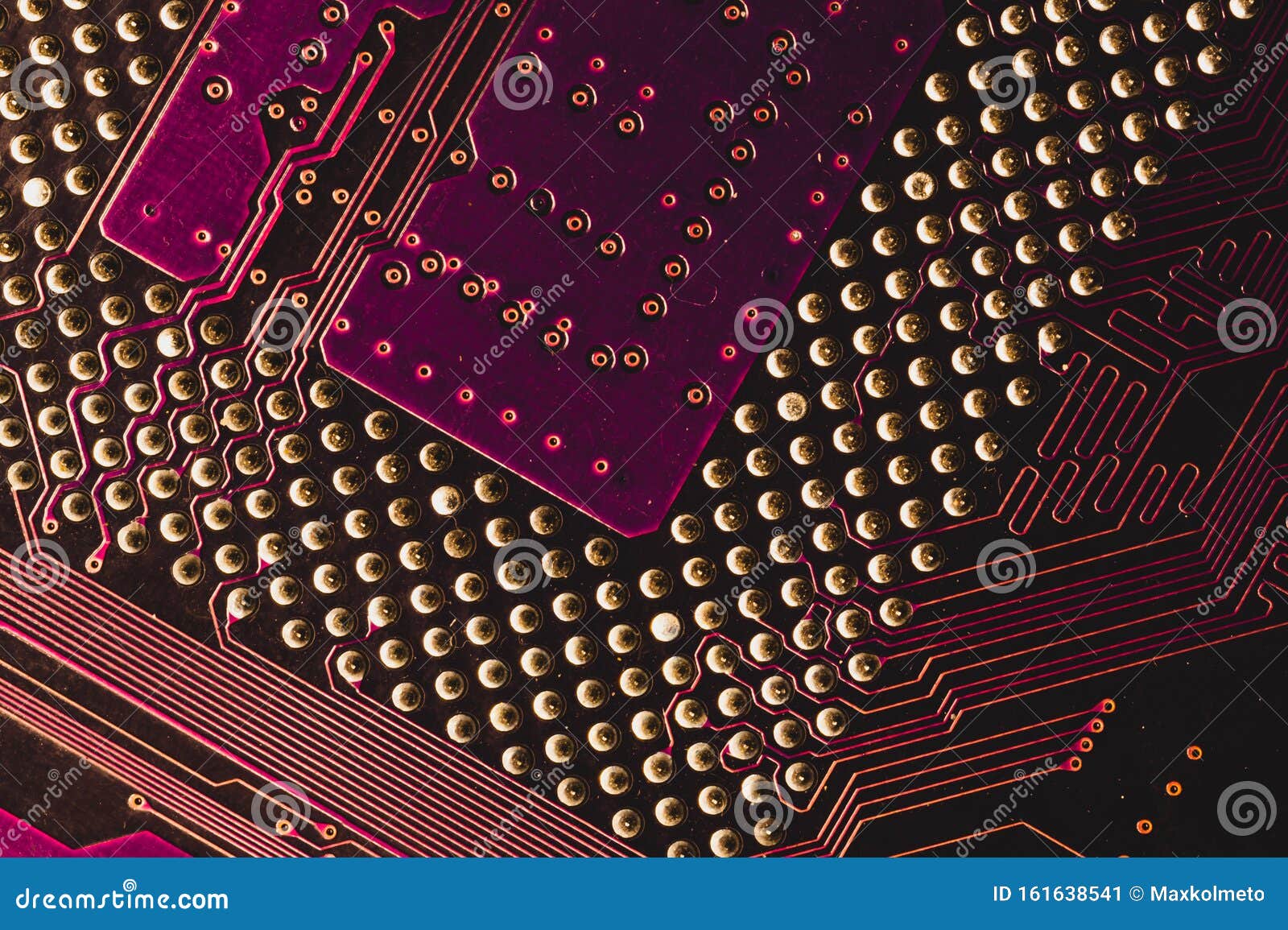 Processor Pins Macro. Computer Motherboard Close Up. Cpu Pins on a ...