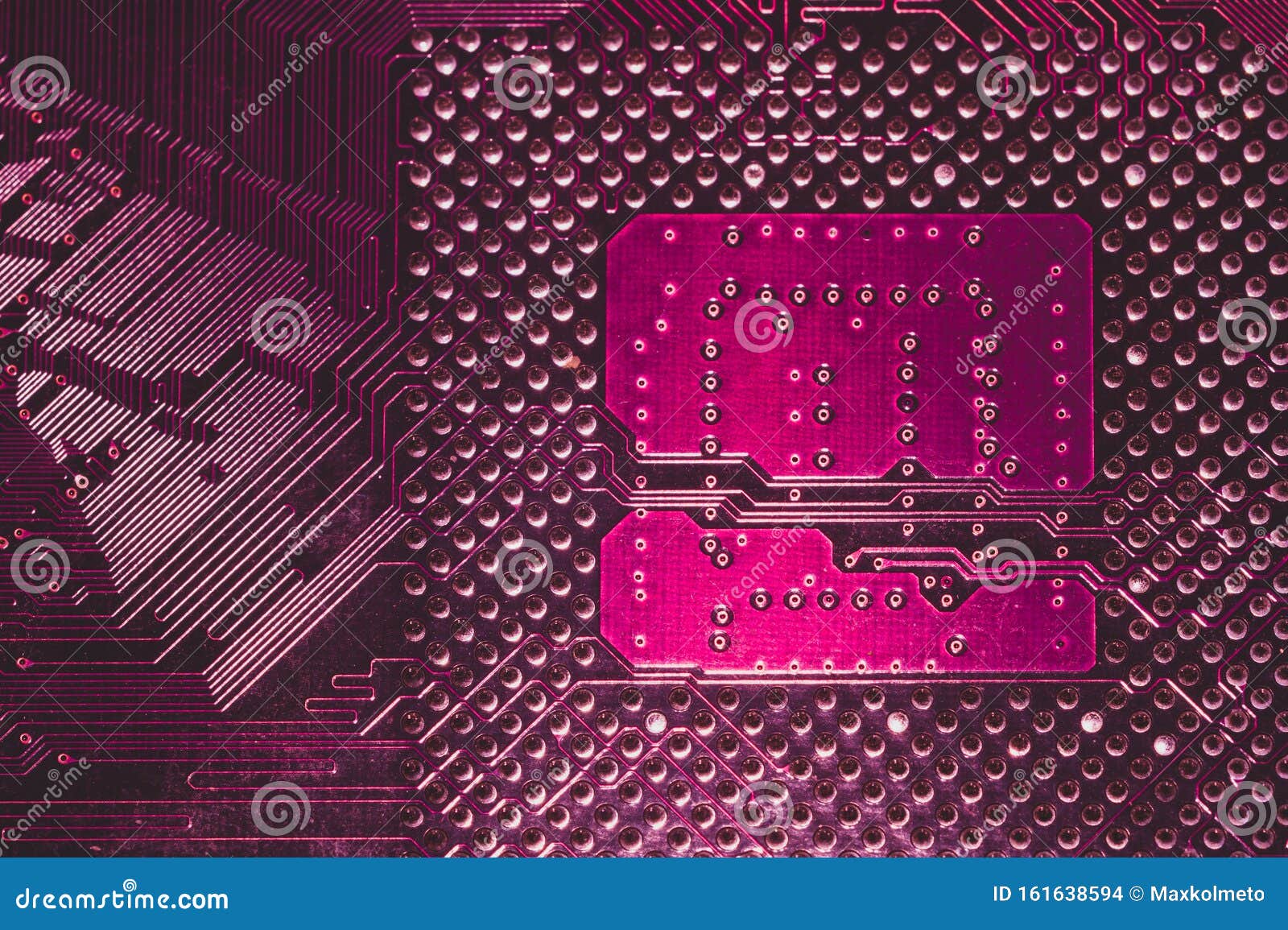Processor Pins Macro. Computer Motherboard Close Up. Cpu Pins on a ...