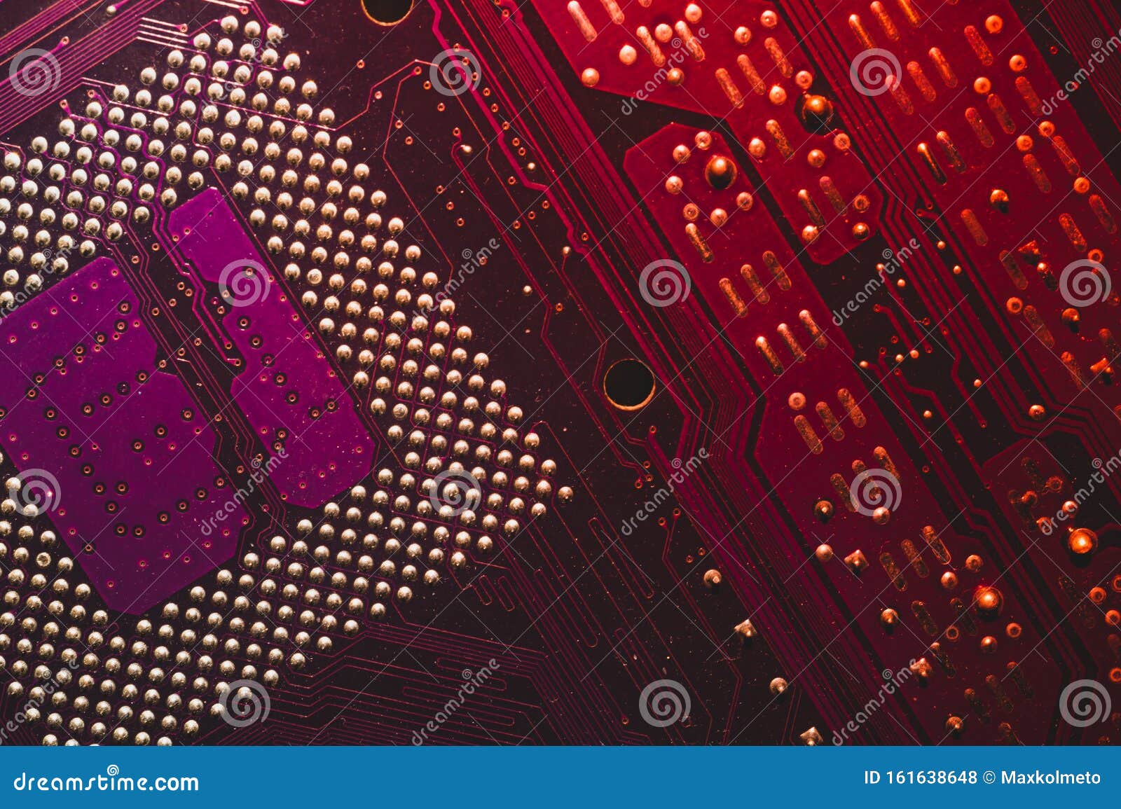 Processor Pins Macro. Computer Motherboard Close Up. Cpu Pins on a ...