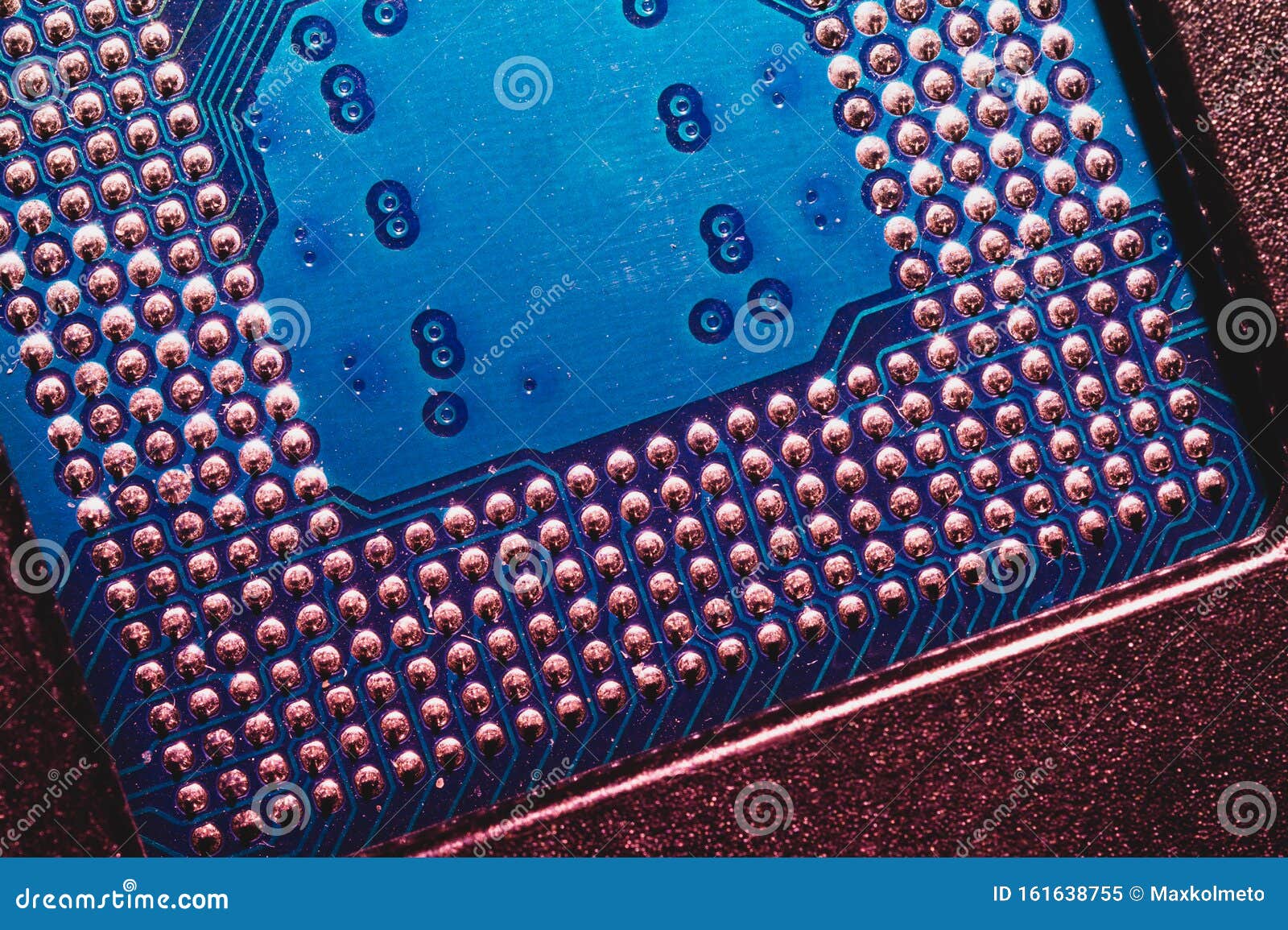 Processor Pins Macro. Computer Motherboard Close Up. Cpu Pins on a ...