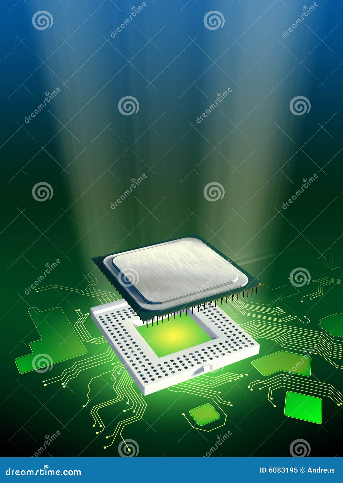 Processor power stock illustration. Illustration of intelligence - 6083195